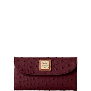 dooney & bourke ostrich continental clutch wallet