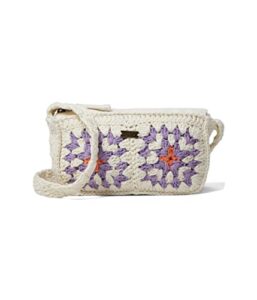 roxy fresh iris small crossbody bag tapioca one size