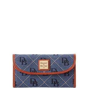 dooney & bourke maxi quilt continental clutch wallet