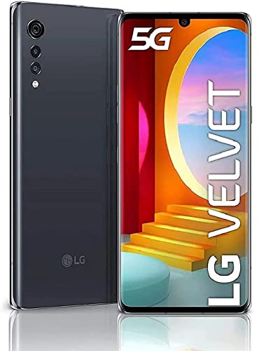 LG Velvet 5G (128GB, 6GB RAM) 6.8" Camera, Gray, Verizon Unlocked (Renewed)