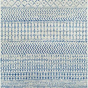 Artistic Weavers Chester Boho Moroccan Area Rug, 7'10" x 11', Cream/Royal Blue