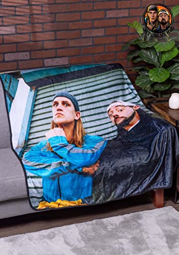 Fun Costumes 60 Inch x 48 Inch Jay and Silent Bob Throw Blanket Standard