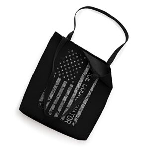 Funny Job Title Worker American Flag Office Coordinator Tote Bag