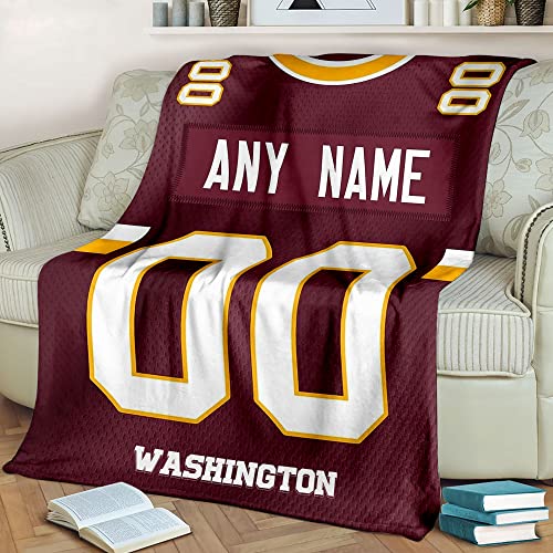 Football Team Blanket Washington Custom Any Name And Number For Fans, New Skin Kids, This Used To Be Washington