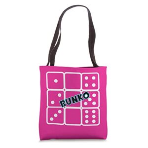 bunko dice game tote bag