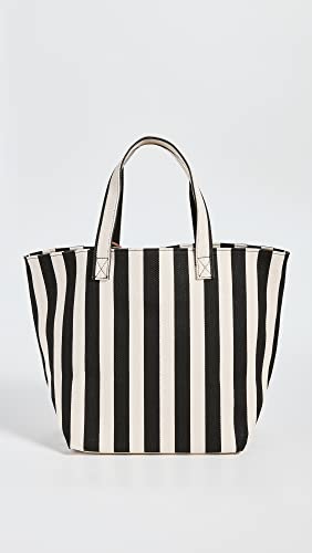 Little Liffner Women's Stripe Tote, Black/White, One Size