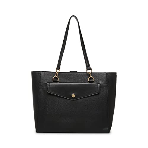 Anne Klein Womens Anne Klein W/ large tote w pouch, Black/Black/ Milk Choc-drk Choc, One Size US