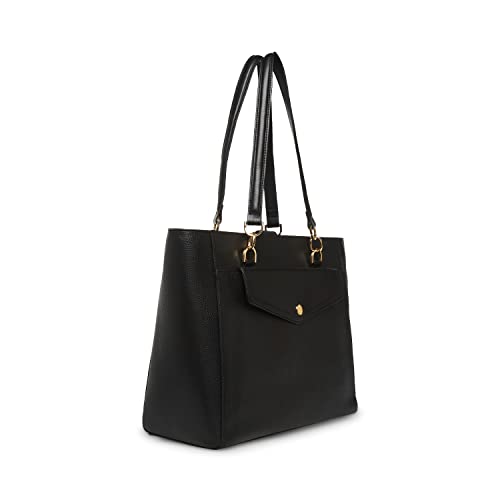 Anne Klein Womens Anne Klein W/ large tote w pouch, Black/Black/ Milk Choc-drk Choc, One Size US