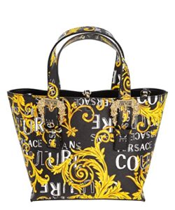 versace jeans couture women logo couture handbags black