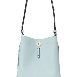 Kate Spade NY Marti Large Leather Bucket Bag Purse in Blue Glow