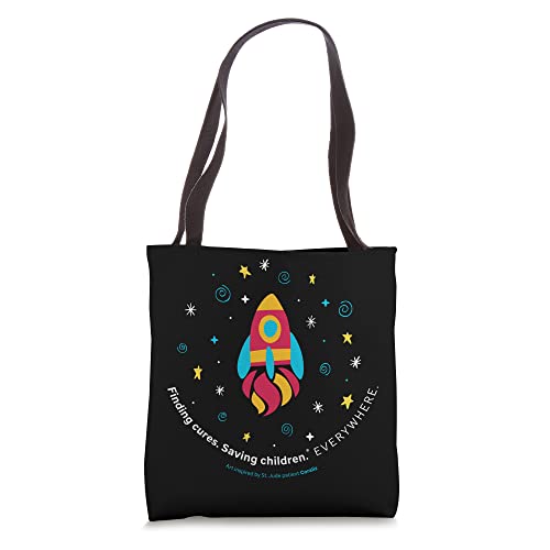 St. Jude Patient Coraliz Rocket Black Tote Bag