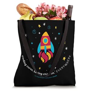 St. Jude Patient Coraliz Rocket Black Tote Bag