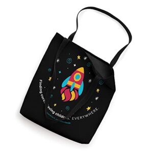 St. Jude Patient Coraliz Rocket Black Tote Bag