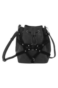 killstar faye realm bag gothic o-ring grunge punk drawstring studded