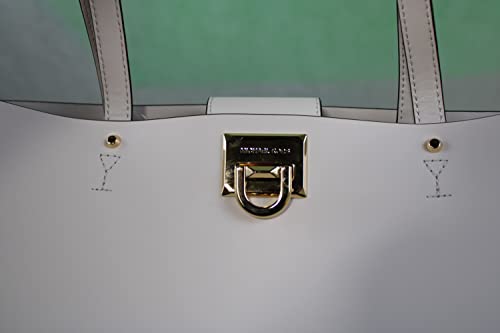 Michael Kors Women's Manhattan Smooth Leather Shoulder Tote Bag Lt Cream