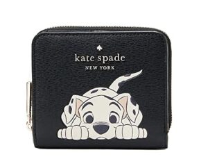 kate spade ny x disney 101 dalmations puppy small leather zip around wallet