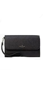 kate spade tinsel phone wallet (black)