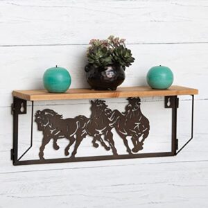 black forest decor horse stampede wall shelf