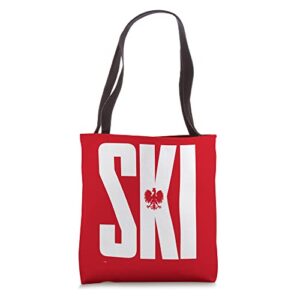 polish dyngus day ski polish name polish eagle tote bag