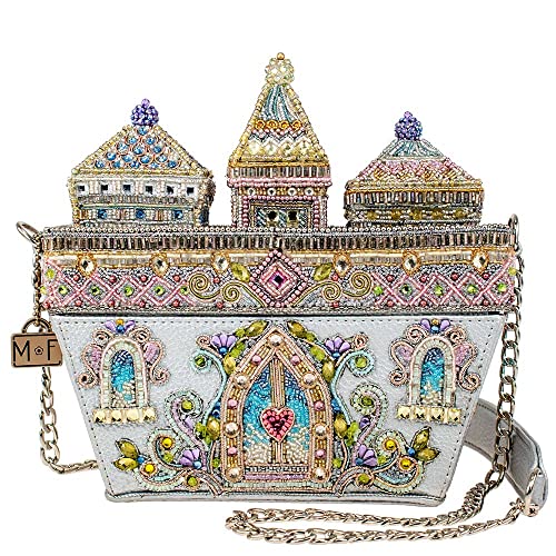 Mary Frances Castles in The Air Crossbody Handbag, Silver