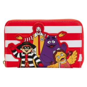 loungefly ronald and friends zip around wallet