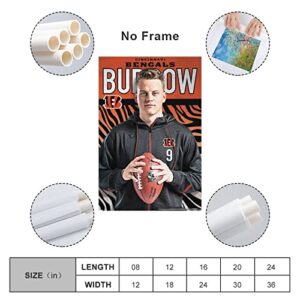 LIMB Joe Burrow Anime Pictures HD Posters and Prints for Home Decor Wall Art Canvas Decoration 16x24inch(40x60cm)