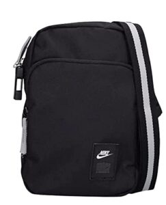 nike men’s sportswear essentials crossbody bag black/black, black/black/white