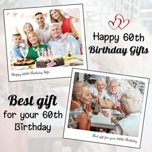 Happy 60th Birthday Gifts for Men Women Blanket 1963 60th Birthday Anniversary Weeding Decorations Turning 60 Year Old Bday Gift Idea for Husband Wife Dad Mom Back in 1963 Throw Blanket 60Lx50W Inch