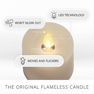 Luminara Wick to Flame Bundle Set with Real Wax LED Tealight Set with a Remote Control, Ultra Realistic Pillar and Tealights