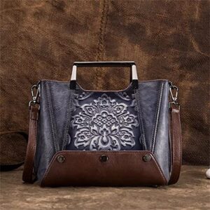 wykdd ladies crossbody shoulder tote bag handbag vintage embossed crossbody bag tote bag (color : e, size : 23cm (l)*12cm(d)*17cm (t))