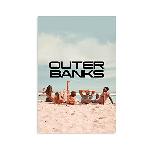 TV Series Outer Banks Obx Poster 12x18inches Canvas Unframed Wall Art For Room Aesthetic Beach Scenery Painting For Bedroom Living Office Decoration