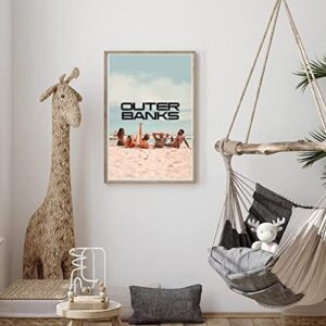 TV Series Outer Banks Obx Poster 12x18inches Canvas Unframed Wall Art For Room Aesthetic Beach Scenery Painting For Bedroom Living Office Decoration