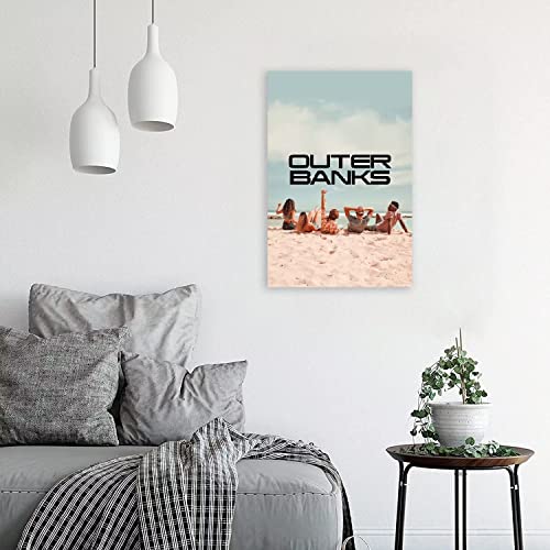 TV Series Outer Banks Obx Poster 12x18inches Canvas Unframed Wall Art For Room Aesthetic Beach Scenery Painting For Bedroom Living Office Decoration