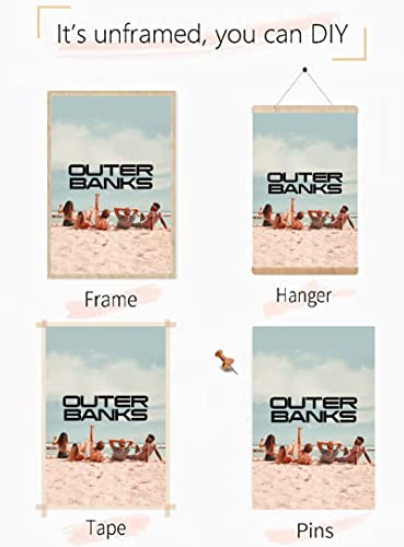 TV Series Outer Banks Obx Poster 12x18inches Canvas Unframed Wall Art For Room Aesthetic Beach Scenery Painting For Bedroom Living Office Decoration