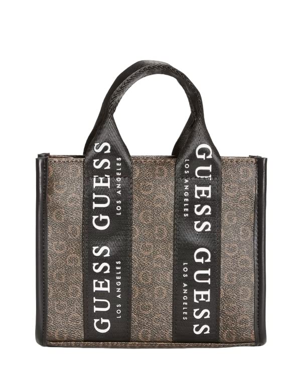 GUESS Factory Women's Logo Mini Tote Crossbody Handbags Brown