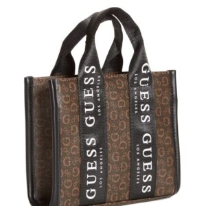 GUESS Factory Women's Logo Mini Tote Crossbody Handbags Brown