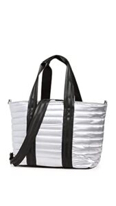 think royln women’s wingman bag, silver liquid, one size