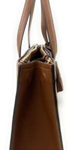 Tory Burch Thea Pebbled Leather Tote (Moose)