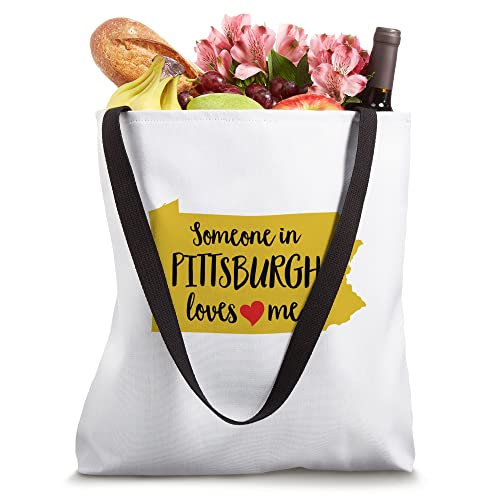 Someone in Pittsburgh Loves Me Pennsylvania Tote Bag