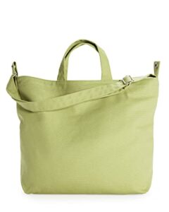 horizontal zip duck bag – pistachio