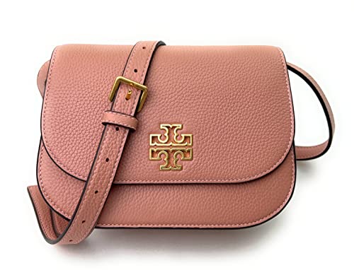 Tory Burch Britten Small Saddle Bag (Pink moon)