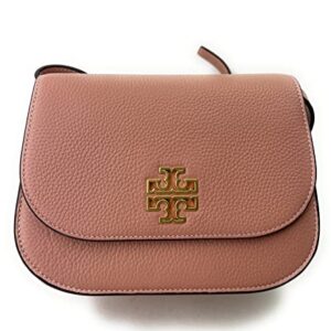 Tory Burch Britten Small Saddle Bag (Pink moon)