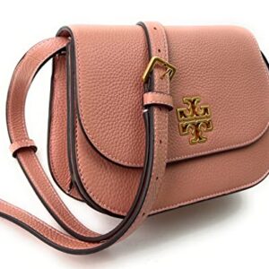 Tory Burch Britten Small Saddle Bag (Pink moon)