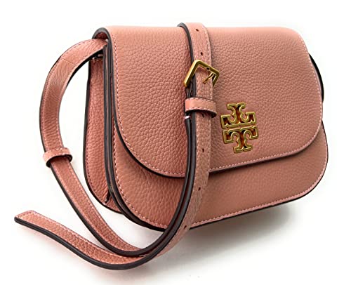 Tory Burch Britten Small Saddle Bag (Pink moon)