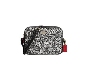 coach disney mickey mouse x keith haring mini leather camera bag – #c6907