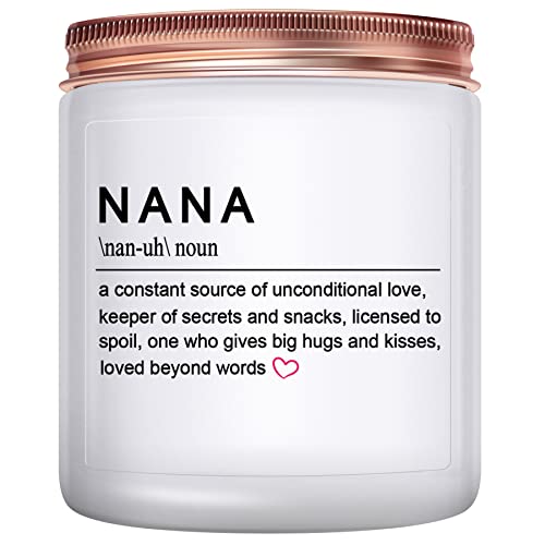 Nana Gifts- Unique Gift Idea for Grandma from Grandkids Grandchildren, Funny Birthday& Mother’s Day Gifts for Grandma, Lavender Candle