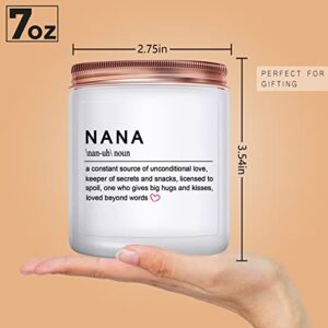 Nana Gifts- Unique Gift Idea for Grandma from Grandkids Grandchildren, Funny Birthday& Mother’s Day Gifts for Grandma, Lavender Candle