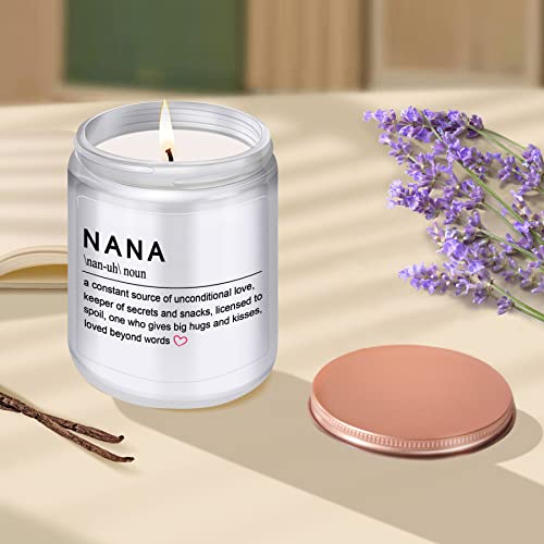 Nana Gifts- Unique Gift Idea for Grandma from Grandkids Grandchildren, Funny Birthday& Mother’s Day Gifts for Grandma, Lavender Candle