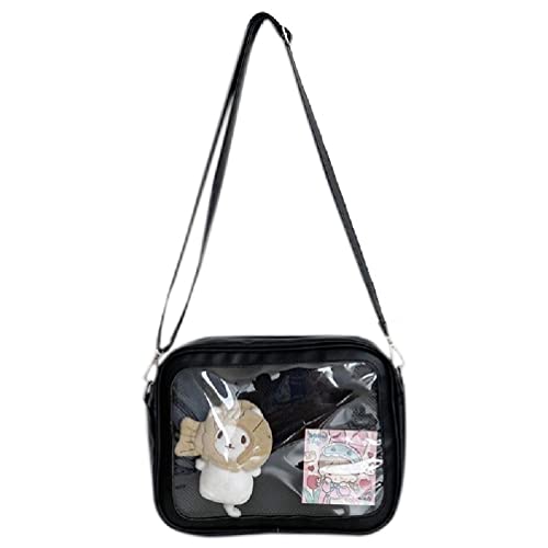 Luxury Pu Ita Bag Crossbody Women Sweet Bags Cute Transparent Pocket Japanese Style Shoulder Purse purses for women shoulder bag hobo