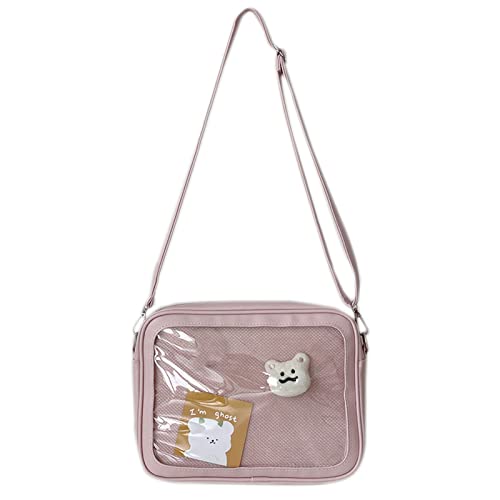 Luxury Pu Ita Bag Crossbody Women Sweet Bags Cute Transparent Pocket Japanese Style Shoulder Purse purses for women shoulder bag hobo